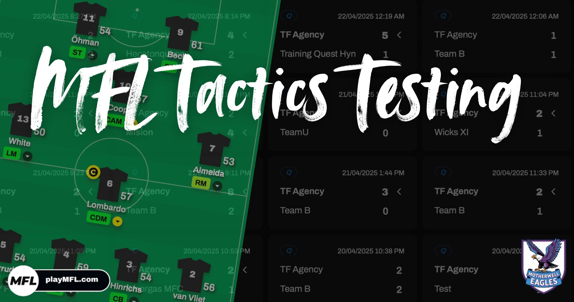 MFL – Starting Tactics Testing – Thinking Fantasy